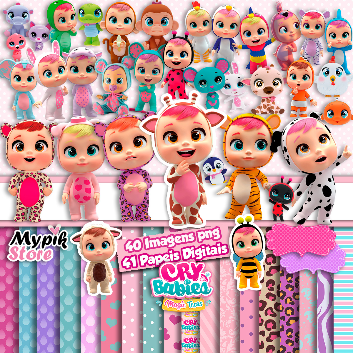 Kit Digital Cry Babies Magic Tears - Scrapbook