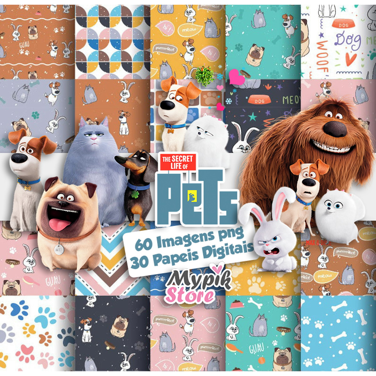 Super Kit Digital Pets a Vida Secreta dos Bichos