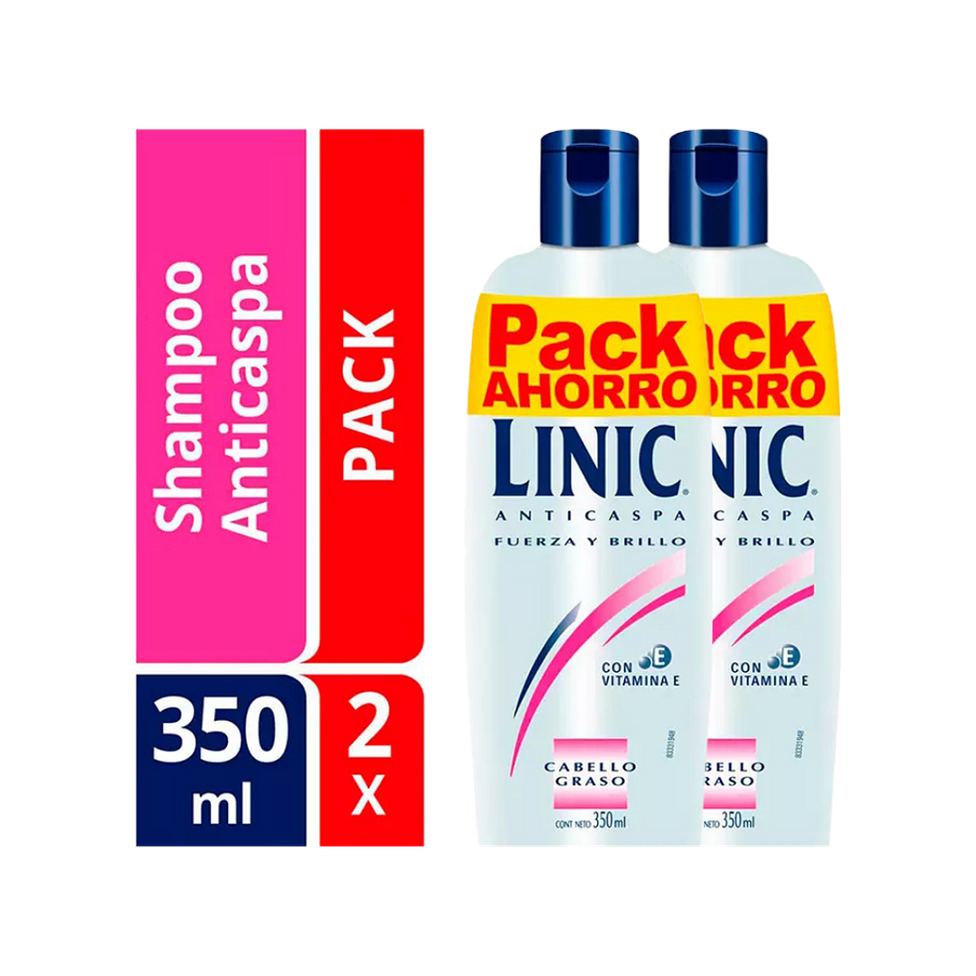 SHAMPOO LINIC 350ML PACK 2UN GRASO