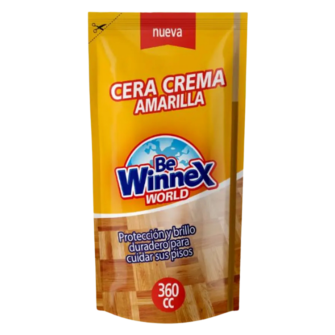CERA CREMA WINNEX 360ML AMARILLA
