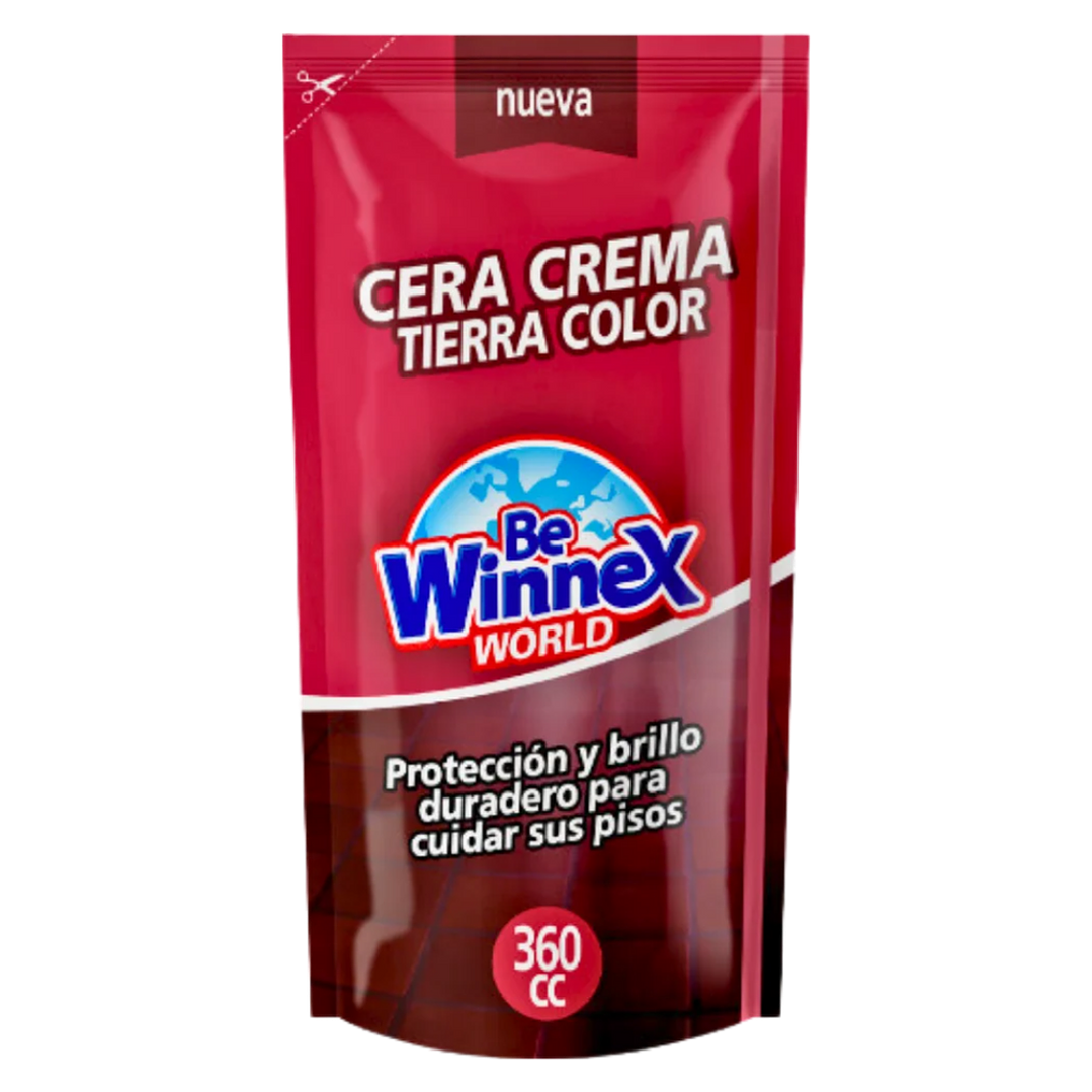 CERA CREMA WINNEX 360ML TIERRA COLOR