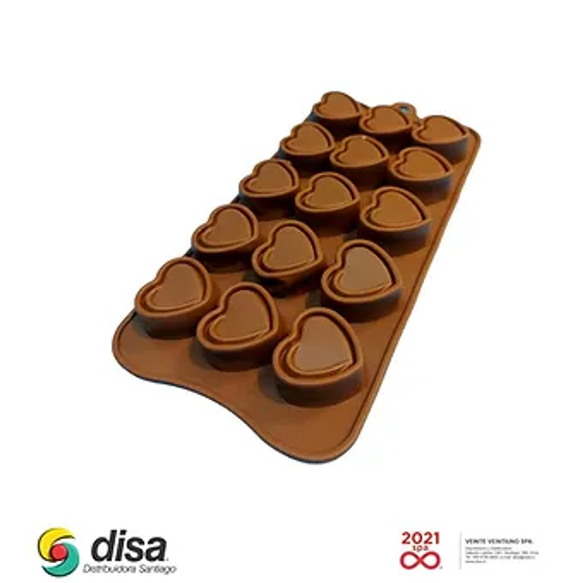 MOLDE BOMBON CORAZON CON BORDE | DISA 2021 SpA