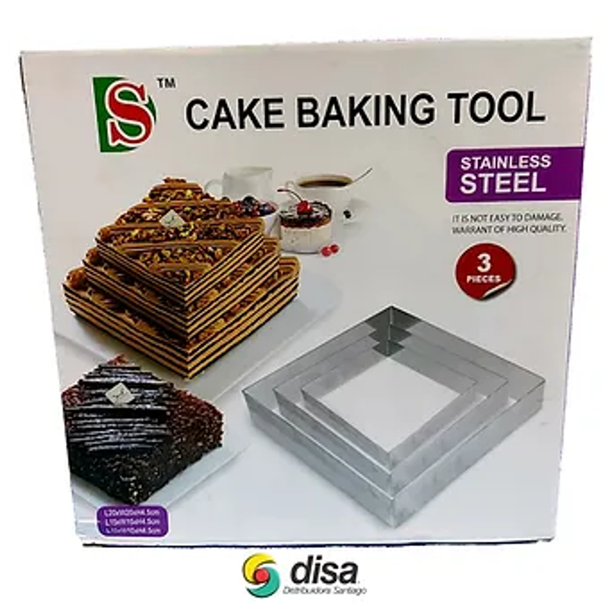 CORTADOR CAKE BAKING TOOL CUADRADO | DISA 2021 SpA