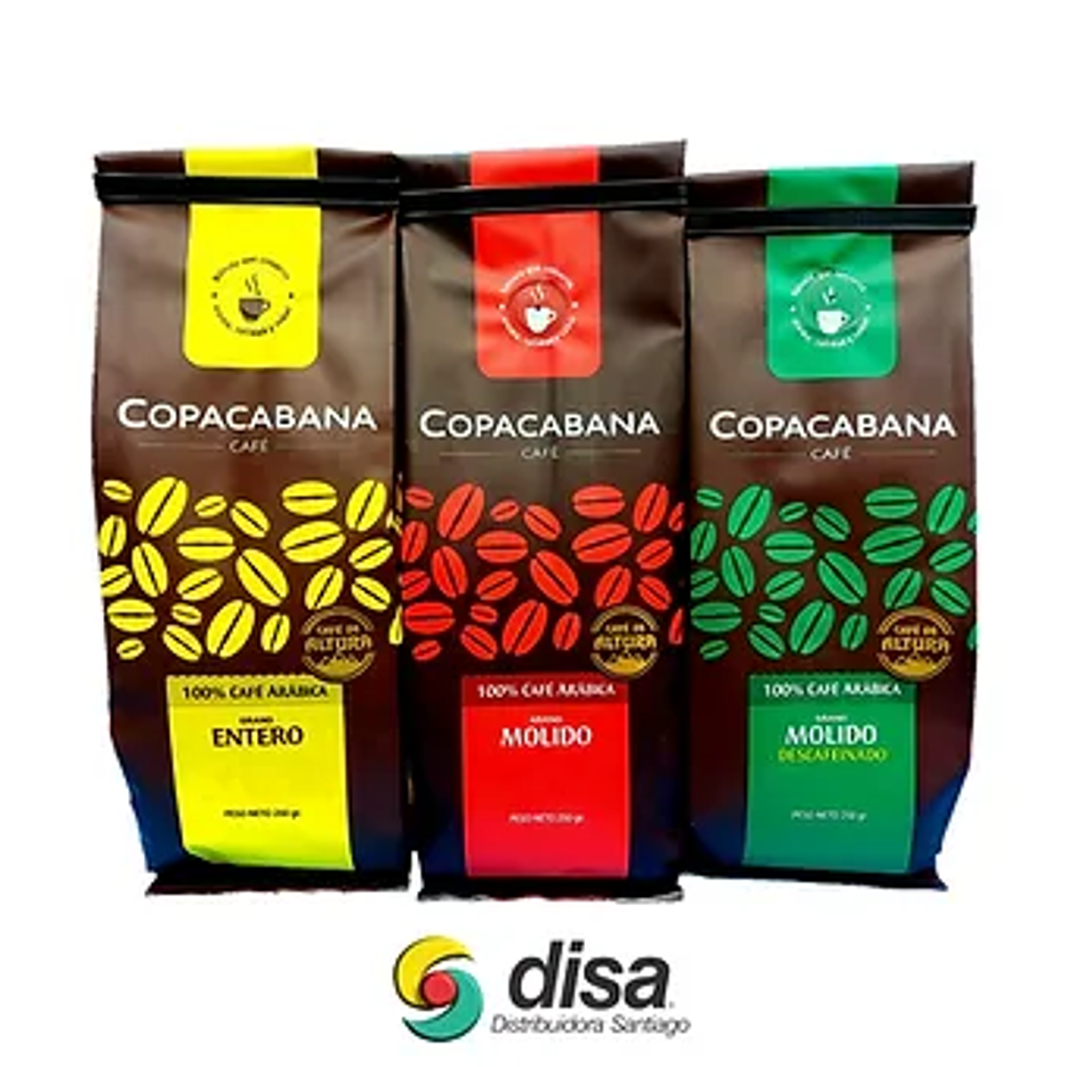 CAFE MOLIDO DESCAFEINADO COPA CABANA 250 grs | DISA 2021 SpA