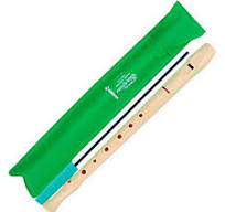 FLAUTA HOHNER PLÁSTICO. FUNDA VERDE (UNA PIEZA)