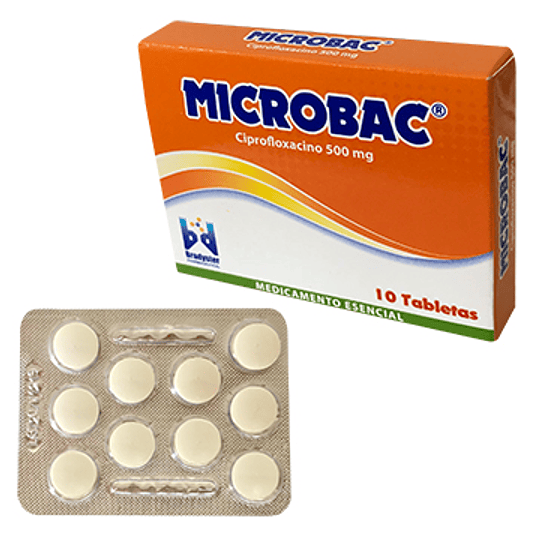 MICROBAC 500 MG X 10 TAB -CIPROFLOXACINA 500 MG CJA X 10...