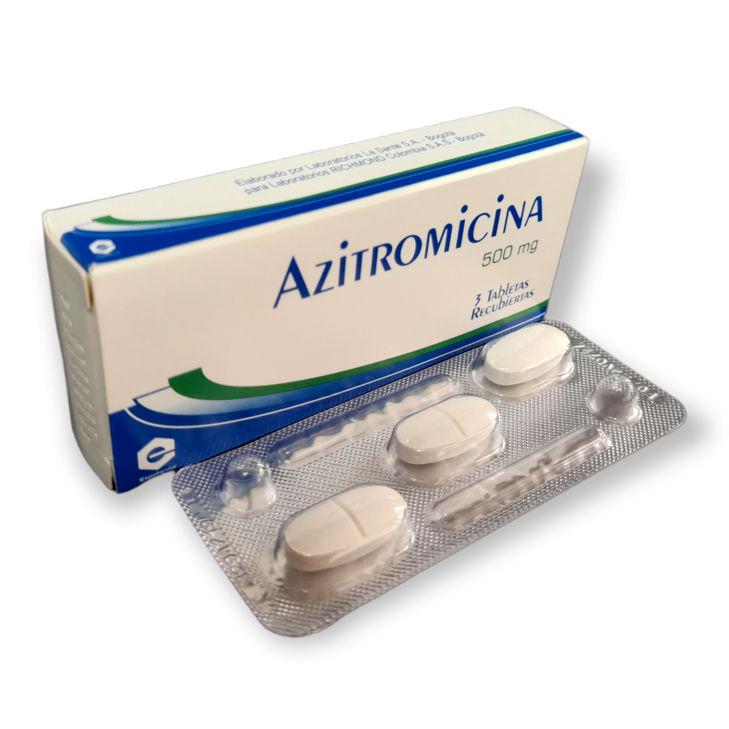 AZITROMICINA 500MG X 3 TAB RECUBIERTAS --EXPOPHARMA