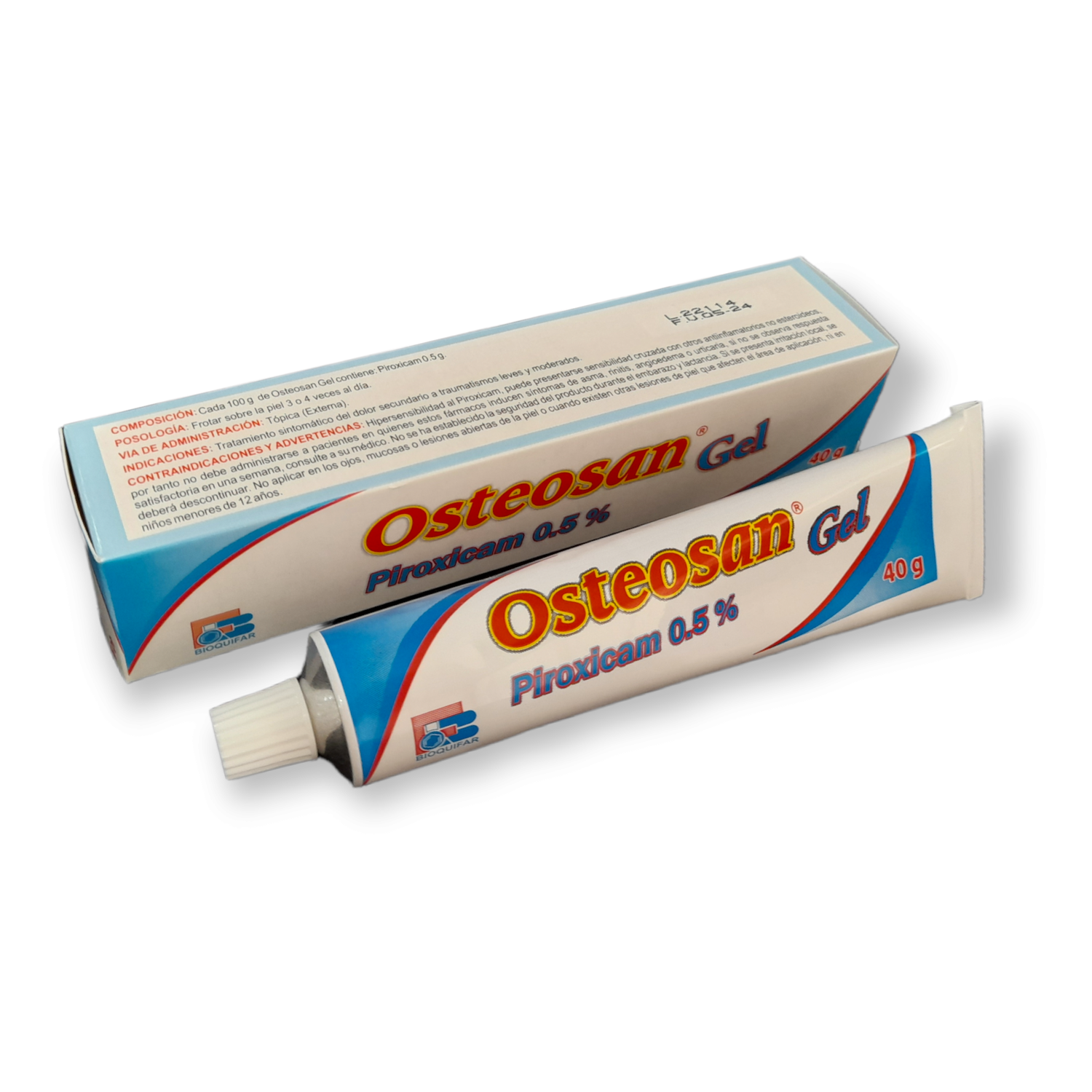 OSTEOSAN 0.5% GEL X 40 GR -PIROXICAM-BIOQUIFAR