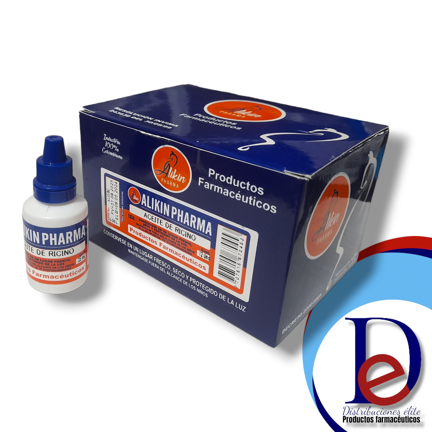ACEITE DE RICINO GOTERO X 25 ML CAJA X 12- - ALIKIN PHARMA-