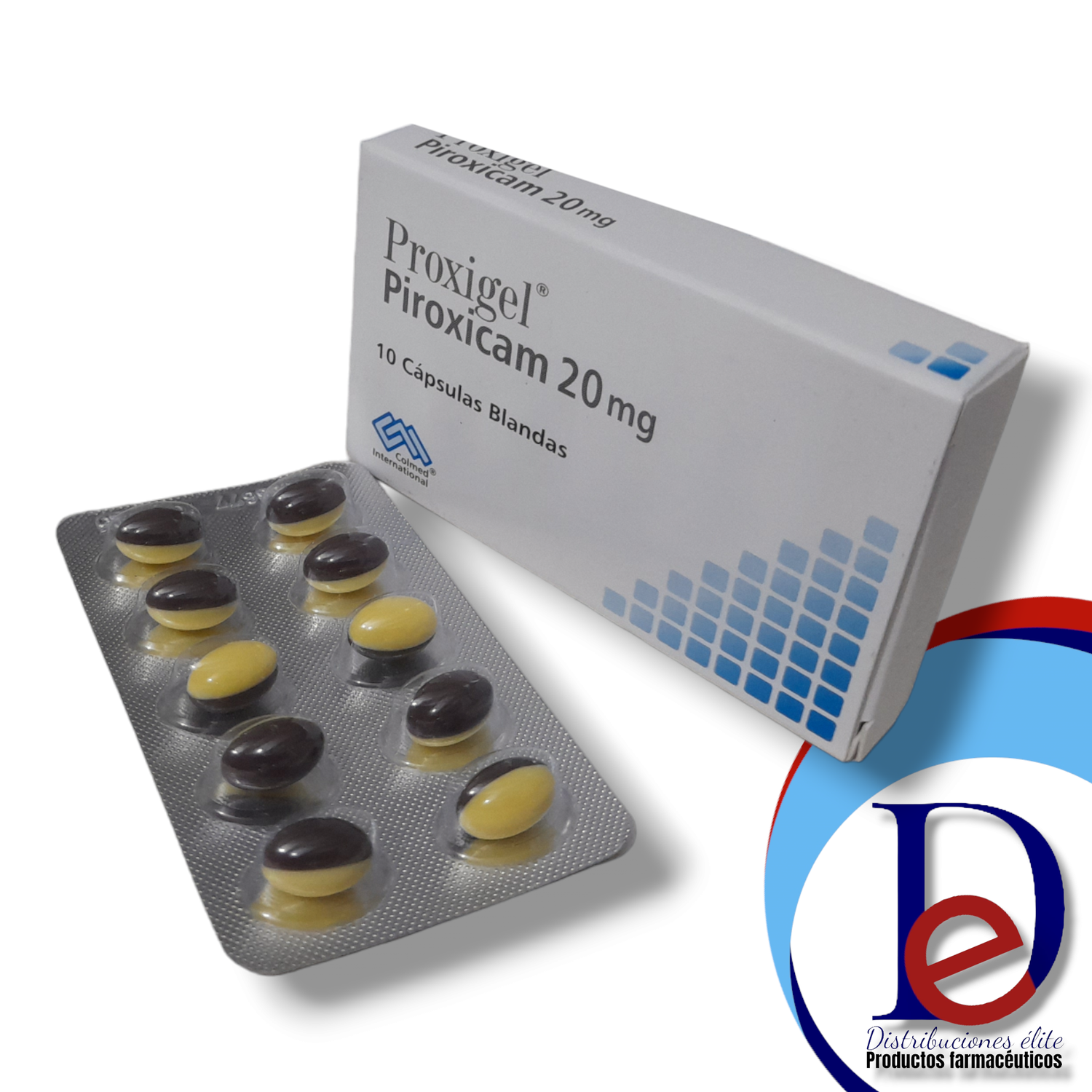 PROXIGEL 20 MG X 10 CAP- PIROXICAM 20MG- COLMED- VTO OCT 25-