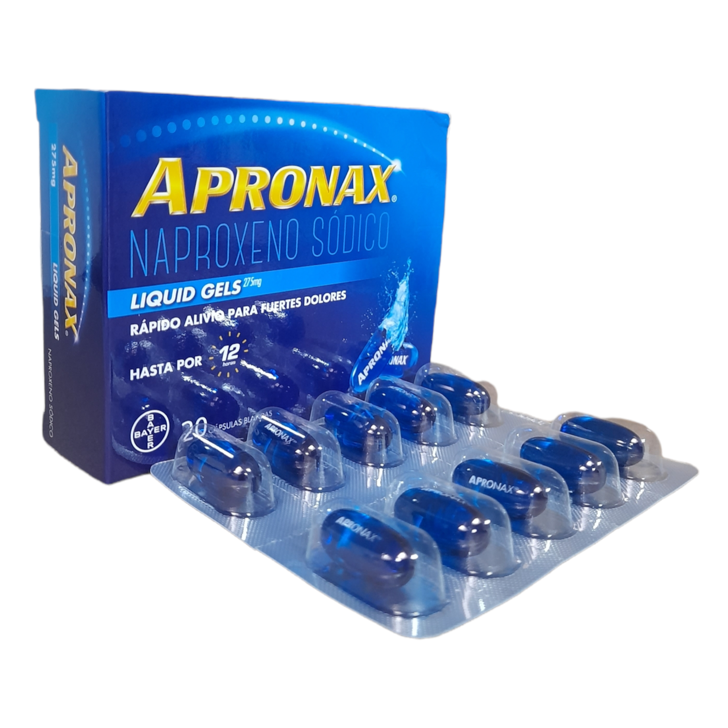 APRONAX LIQUID GEL 275 MG X 20 CAP --BAYER