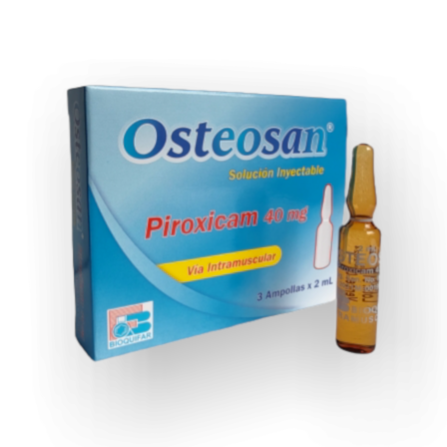 OSTEOSAN 40MG/2ML X 3 AMP -PIROXICAM-BIOQUIFAR