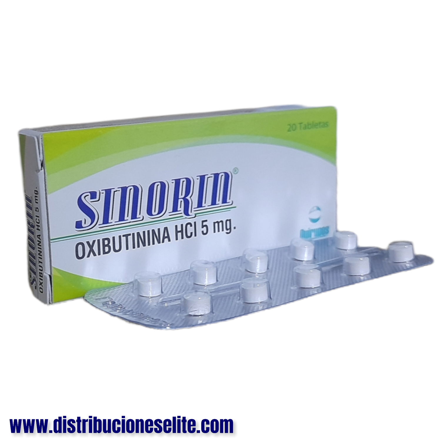 SINORIN 5 MG X 20 TAB -OXIBUTININA-QUIRUPOS