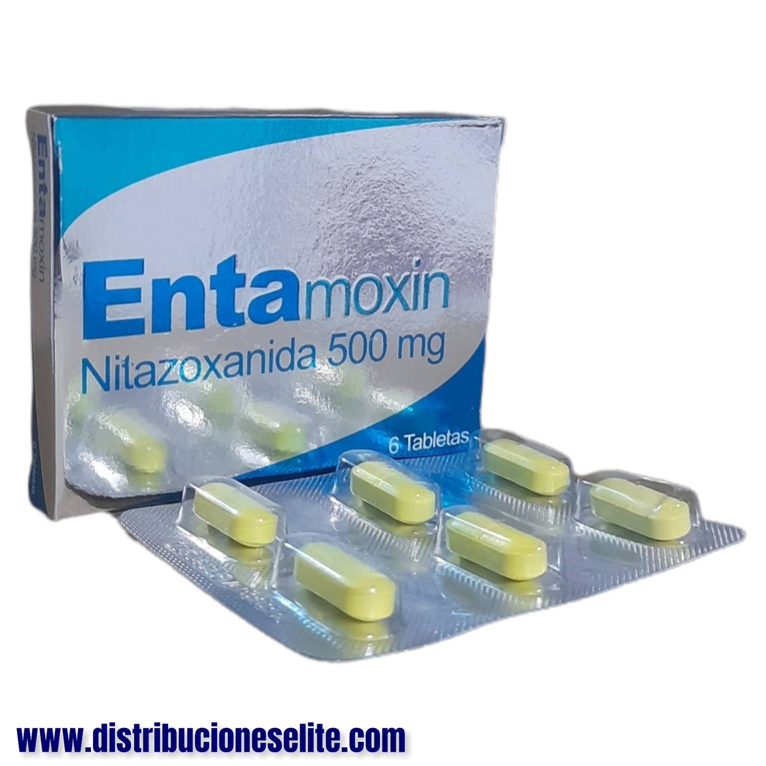 ENTAMOXIN 500 MG X 6 TAB -NITAZOXANIDA-PHARMALASER