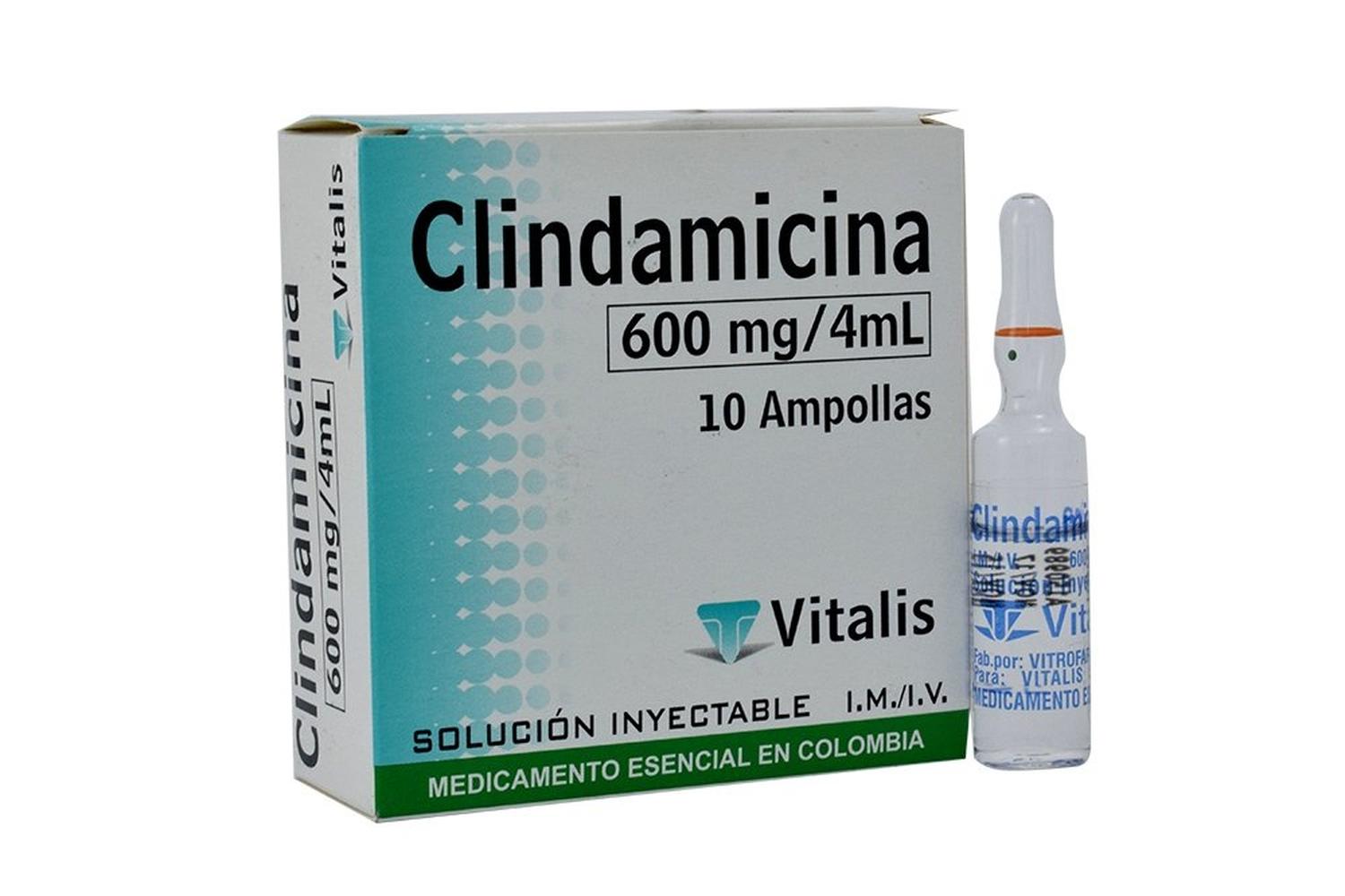 CLINDAMICINA 600MG/4ML X 10 AMP --VITALIS