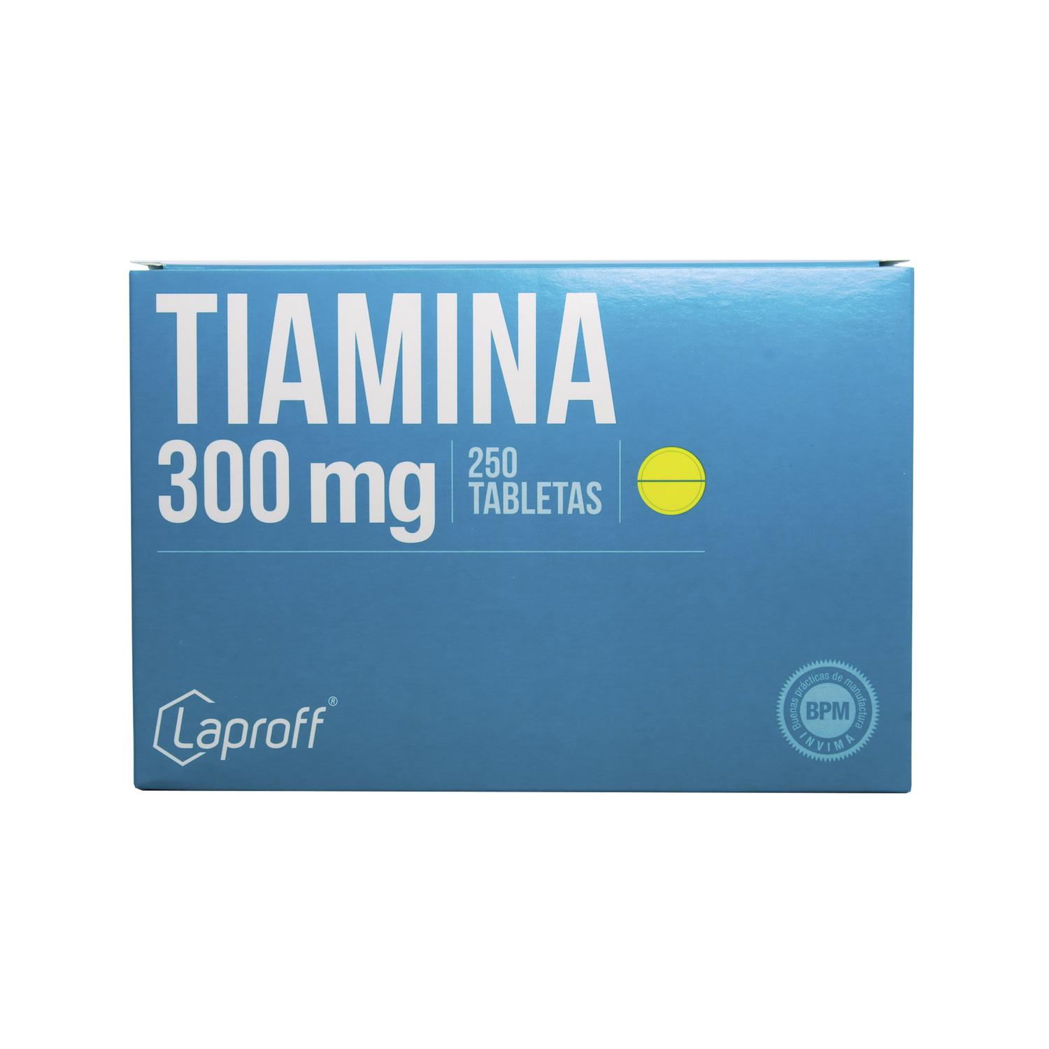 TIAMINA 300 MG X 250 TAB --LAPROFF