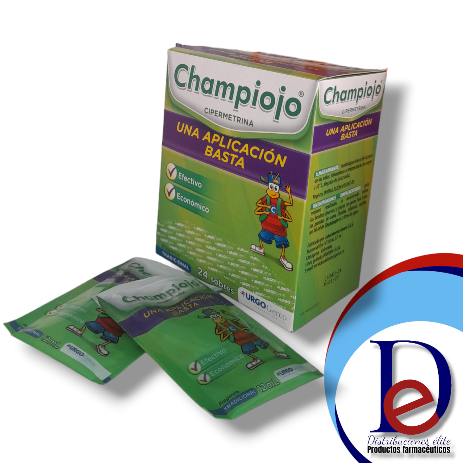 CHAMPIOJO X 24 SOBRES -CIPERMETRINA-GERCO