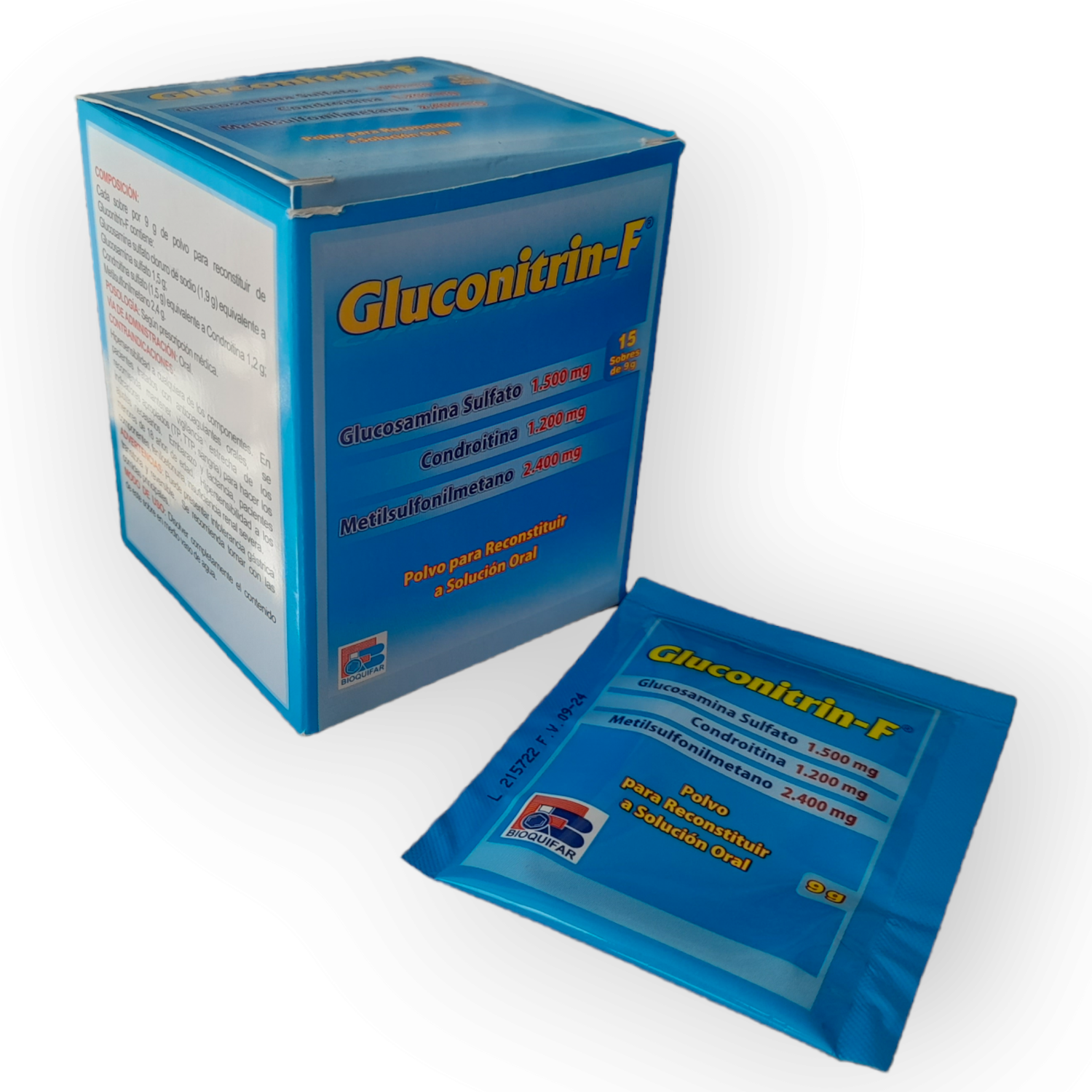 GLUCONITRIN-F MSM X 30 SBS - GLUCOSAMINA+ CONDROITINA+ ME...