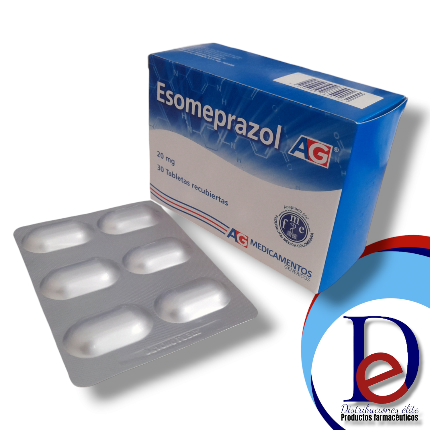 ESOMEPRAZOL 20 MG X 30 TAB- - AG- VTO NOV 25- UBI 1-D