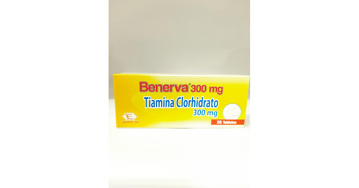 BENERVA 300 MG X 20 TAB -TIAMINA-LABQUIFAR