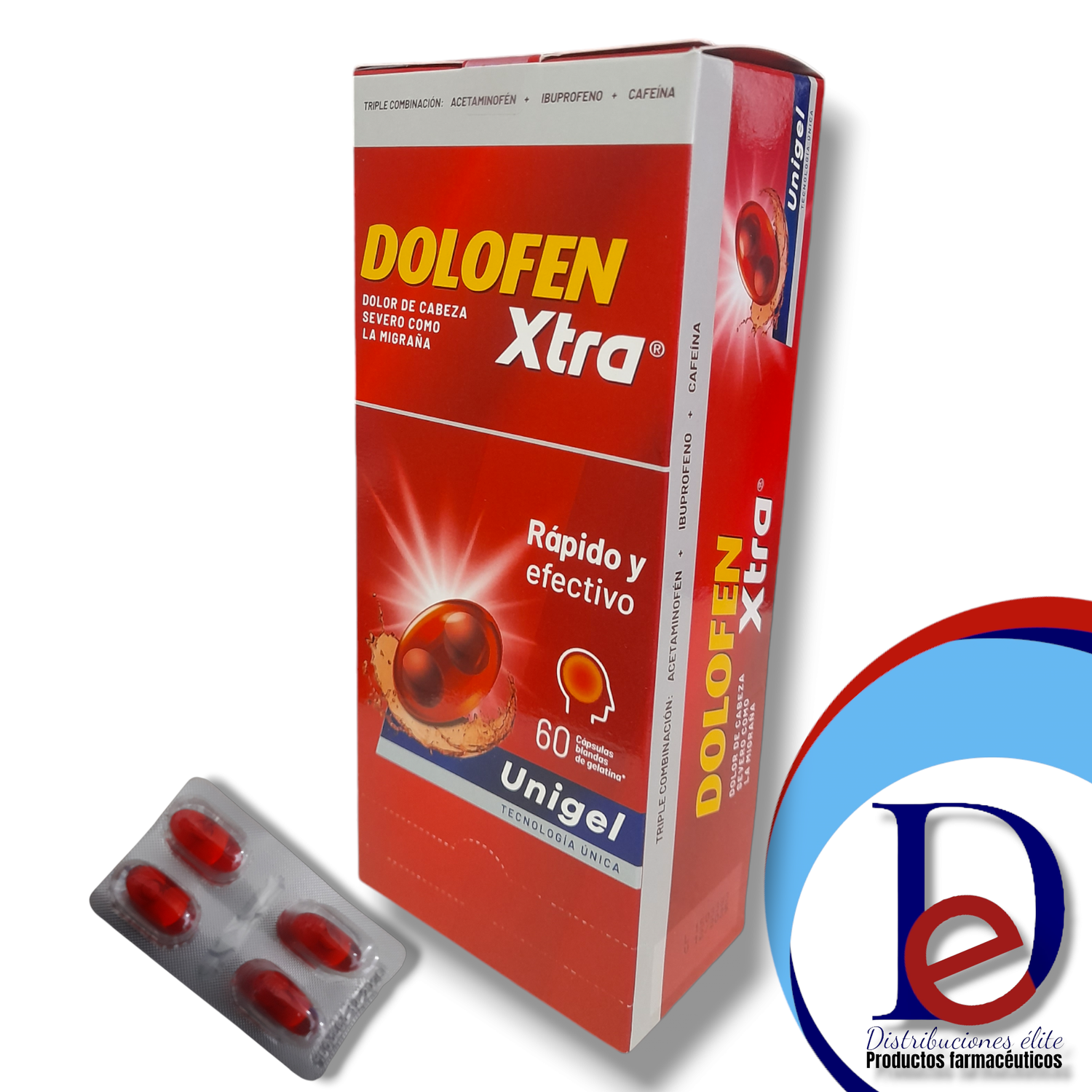 DOLOFEN XTRA X 60 CAP BLANDAS- ACETAMINOFEN+ IBUPROFENO+ CAF