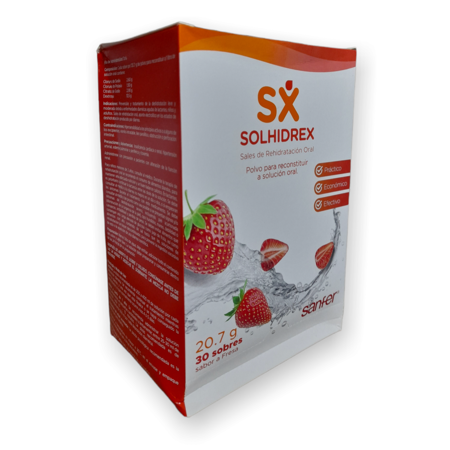 SOLHIDREX FRESA X 30 SBS -SALES DE REHIDRATACION-LABINCO
