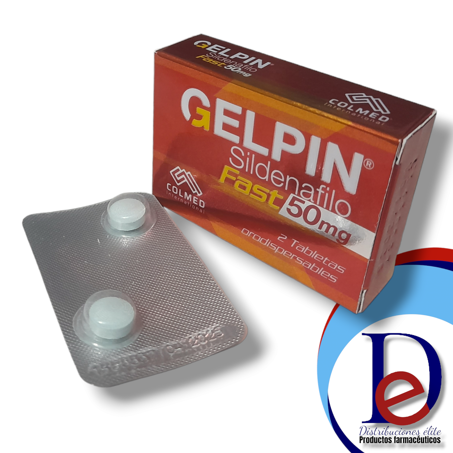 GELPIN FAST 50 MG X 2 TAB ORODISPERSABLES- SILDENAFIL 50 MG-