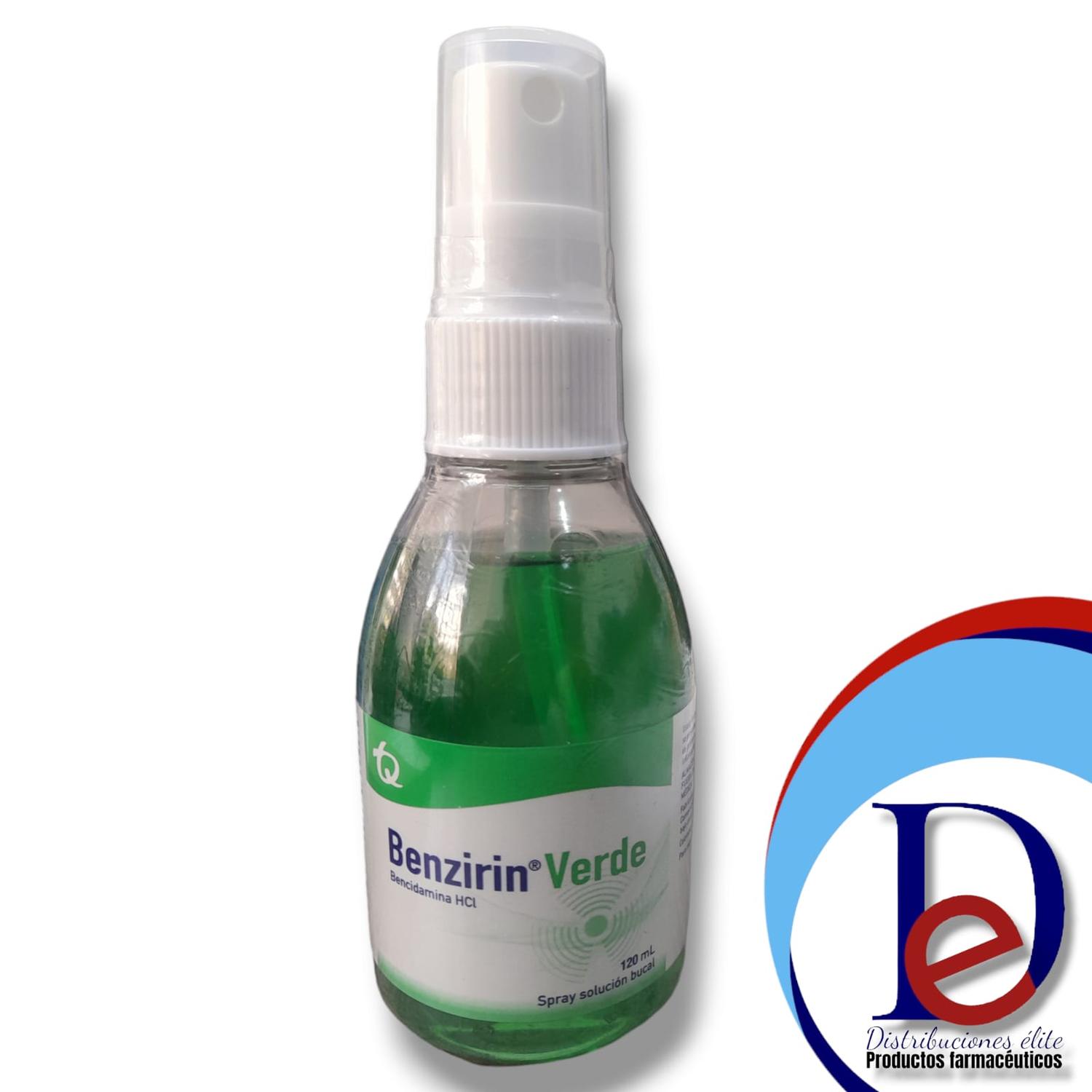 BENZIRIN VERDE SPRAY X 120 ML -BENCIDAMINA-TQ
