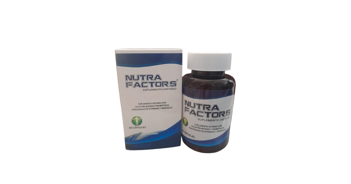NUTRA FACTORS X 60 CAP -CALOSTRO BOVINO+ PROBIOTICOS CON VIT