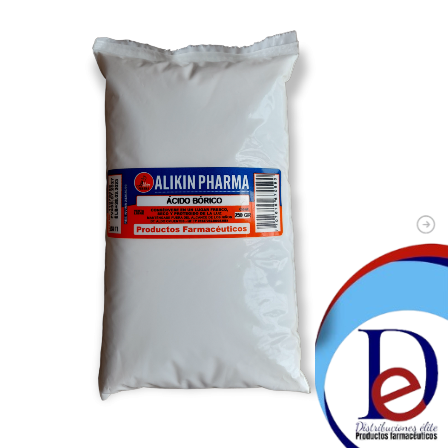 ACIDO BORICO BOLSA X 250 GR-- ALIKIN PHARMA-CUM NO APLICA...