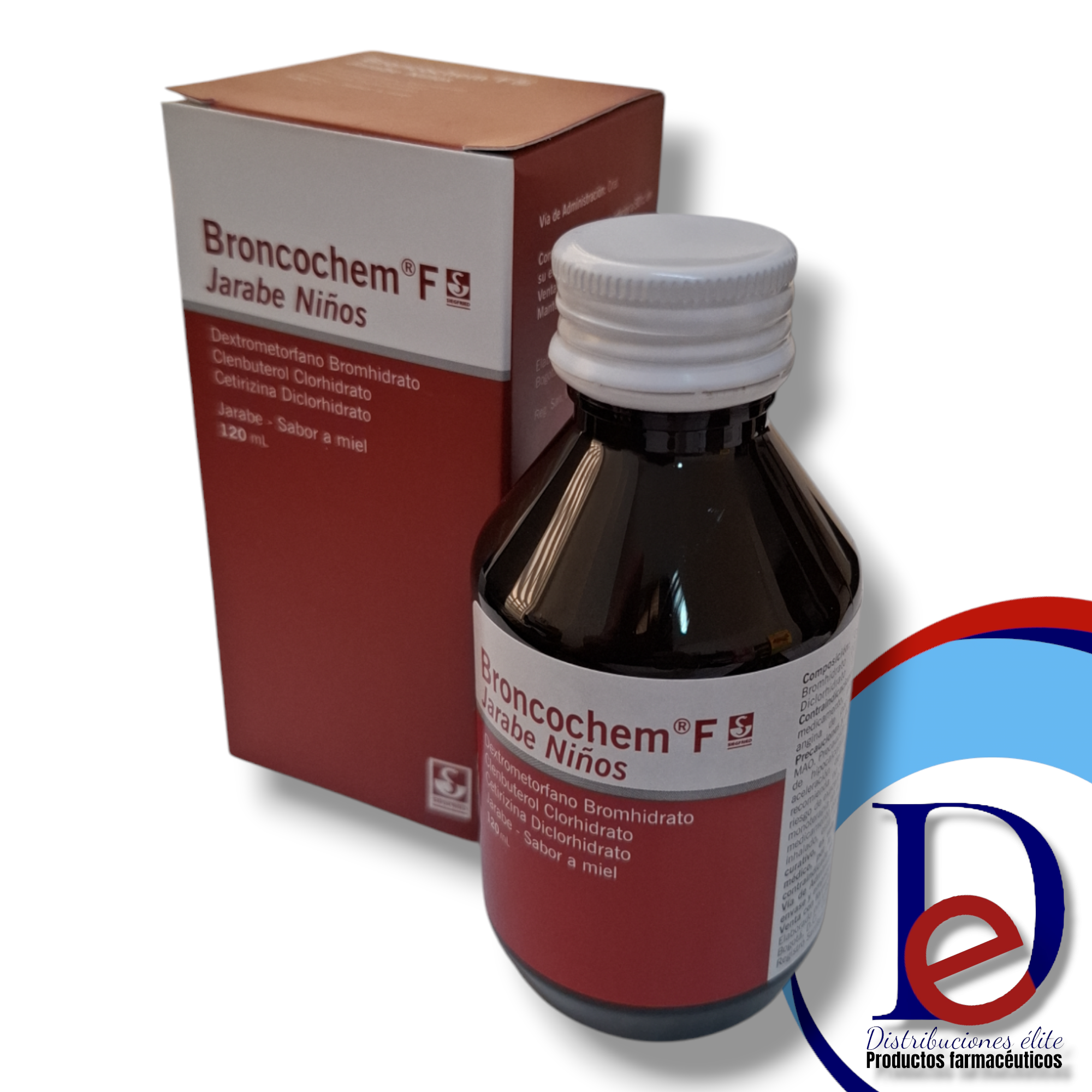 BRONCOCHEM NF NIÑOS JBE X 120 ML- DEXTROMETORFANO+ CLENBUTER