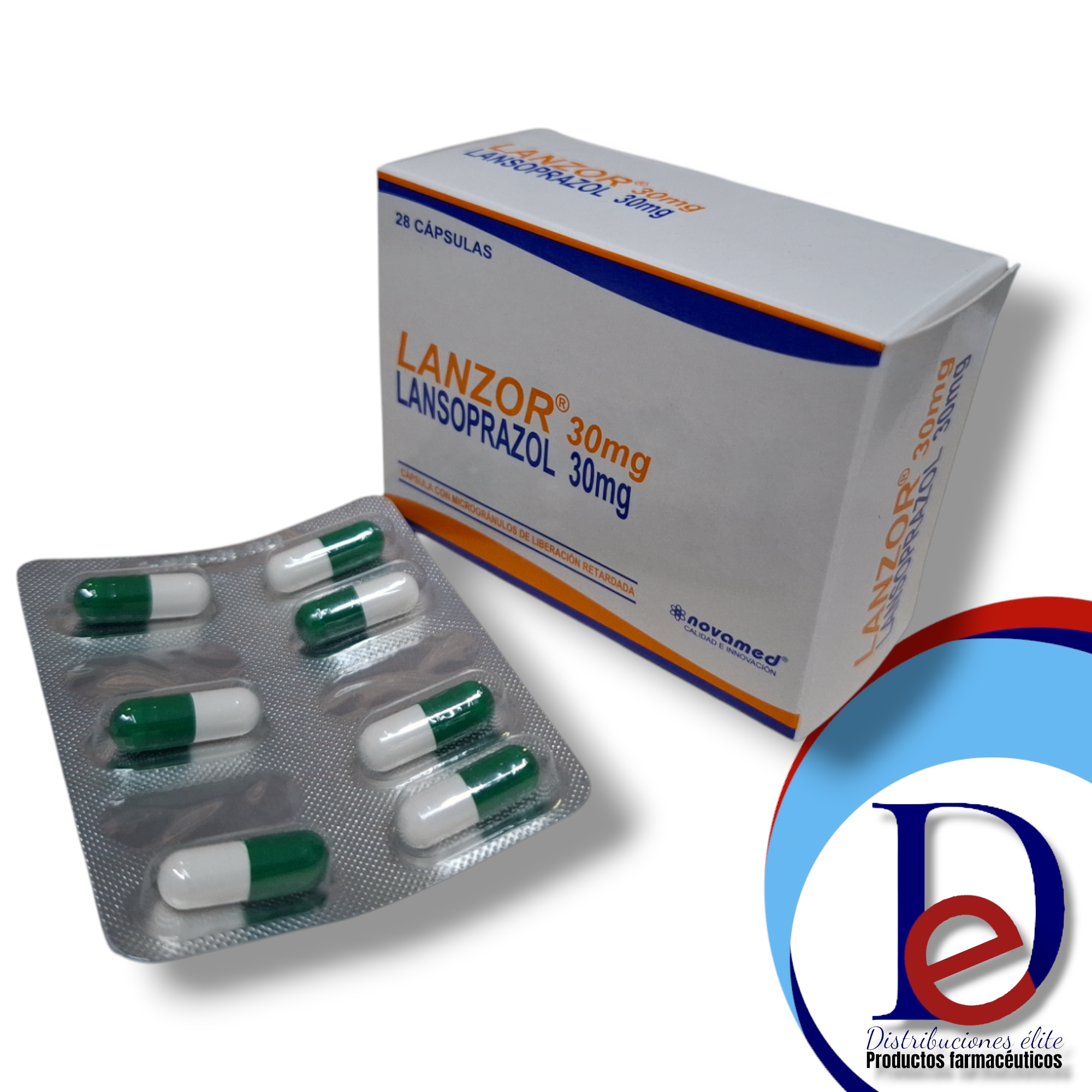 LANZOR 30 MG X 28 CAP -LANSOPRAZOL-NOVAMED
