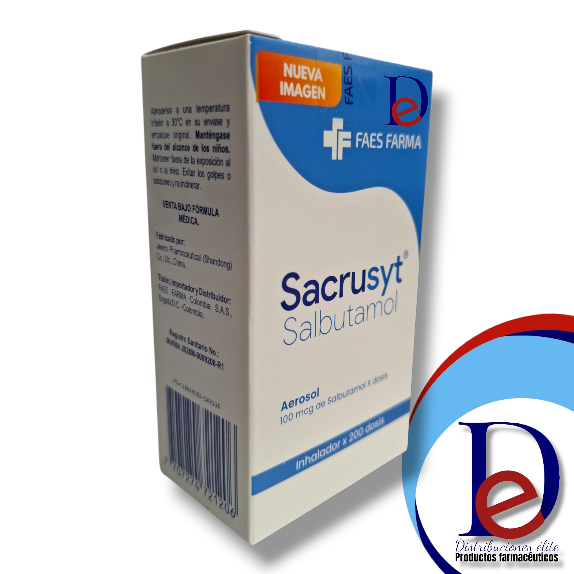 SACRUSYT 100 MCG INHALADOR X 200 DOSIS -SALBUTAMOL-BCN
