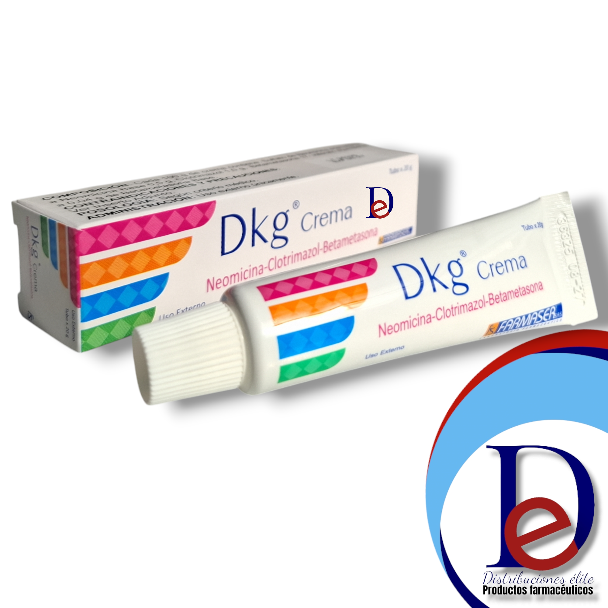 DKG CREMA X 20 GR -NEOMICINA+CLOTRIMAZOL+BETAMETASONA TU...