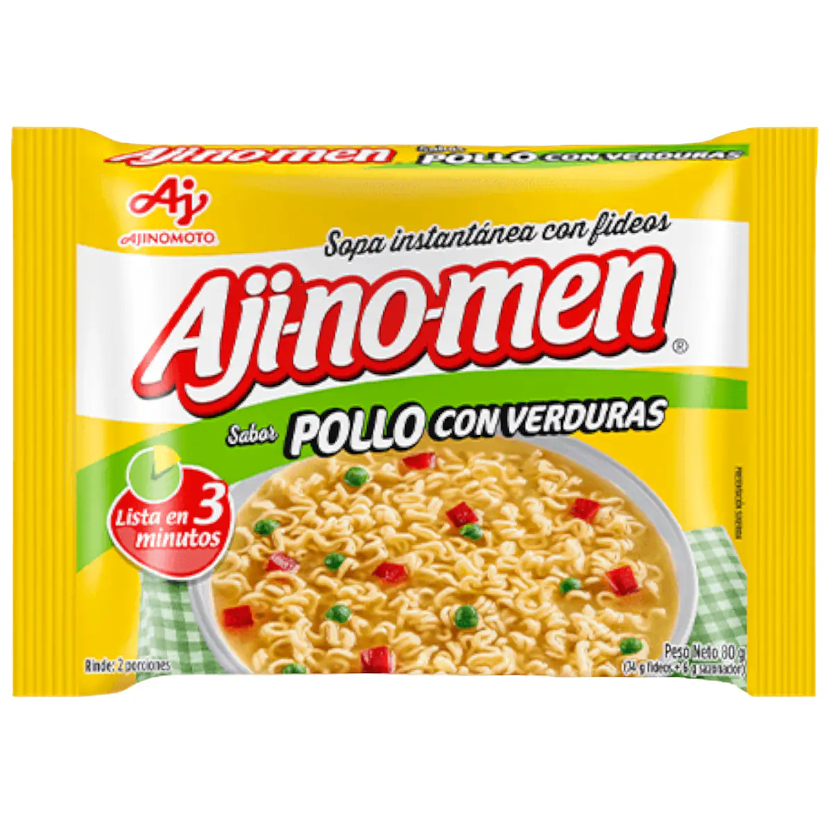 Ajinomen Pollo con Verduras 80g x 24 Unidades