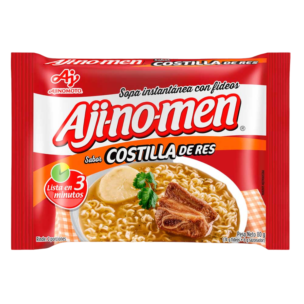Ajinomen Costilla de Res 80g x 24 Unidades