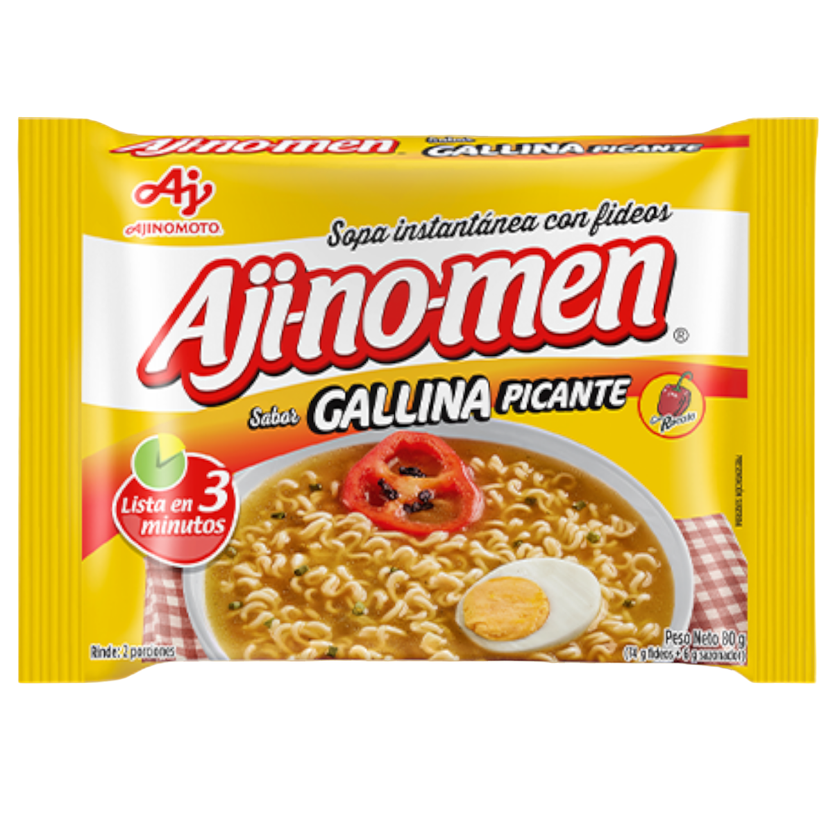 Ajinomen Gallina Picante 80g x 24 Unidades