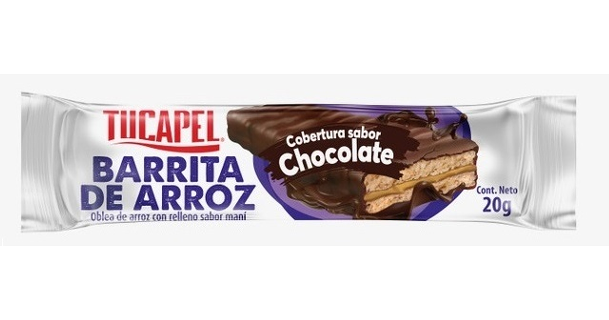 Barrita de Arroz Rellena Maní Tucapel ( 24 x 20 G )