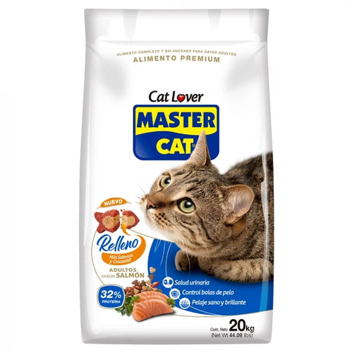MASTER CAT ADULTO SALMON RELLENO 20KG