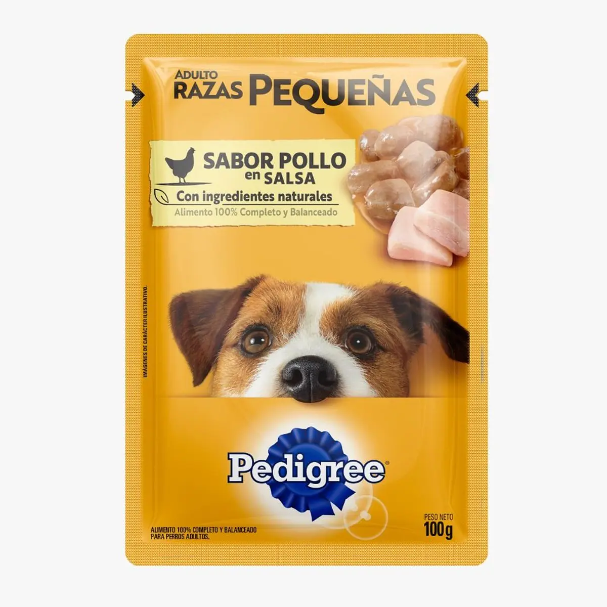 PEDIGREE SACHET RAZAS PEQUEÑAS POLLO 100gr x12 UND