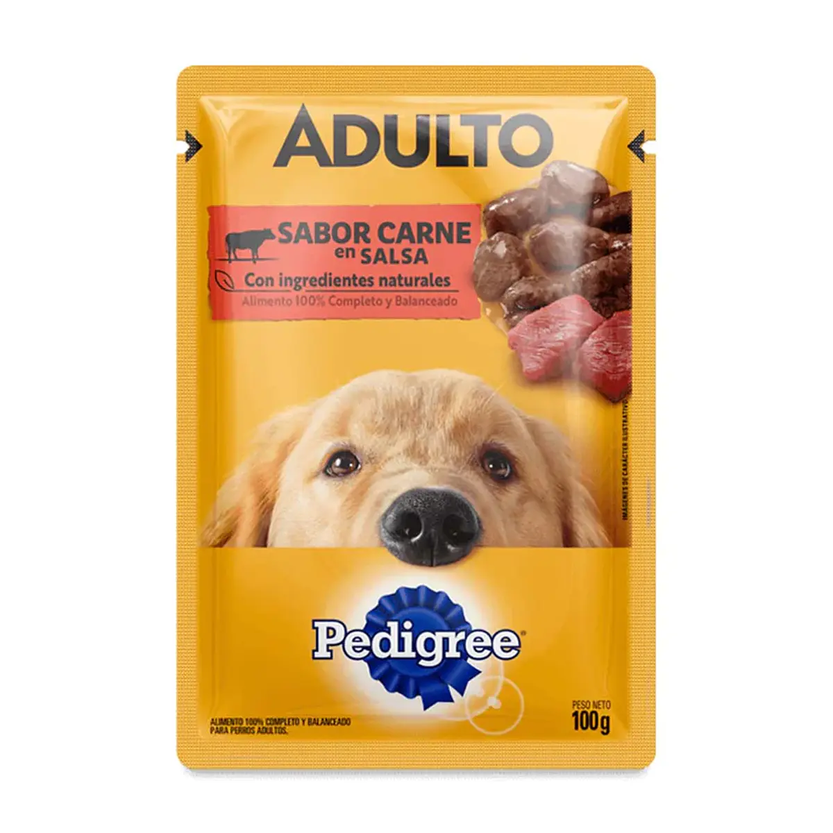 PEDIGREE SACHET ADULTO CARNE 100gr x12 UND