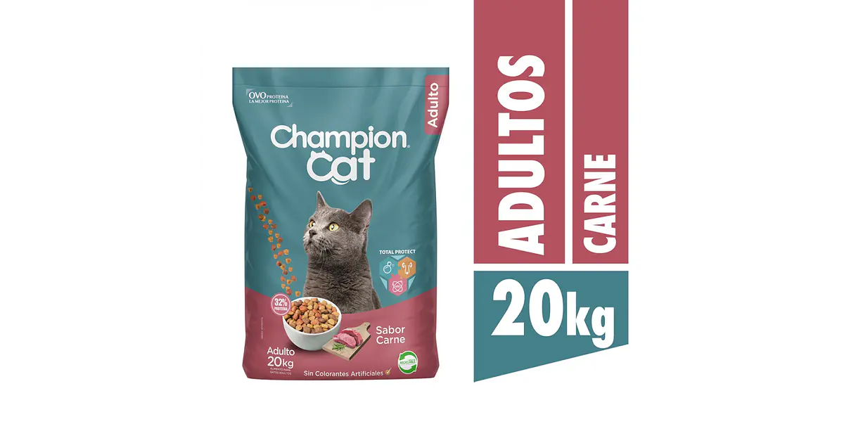 CHAMPION CAT ADULTO CARNE 20 KG