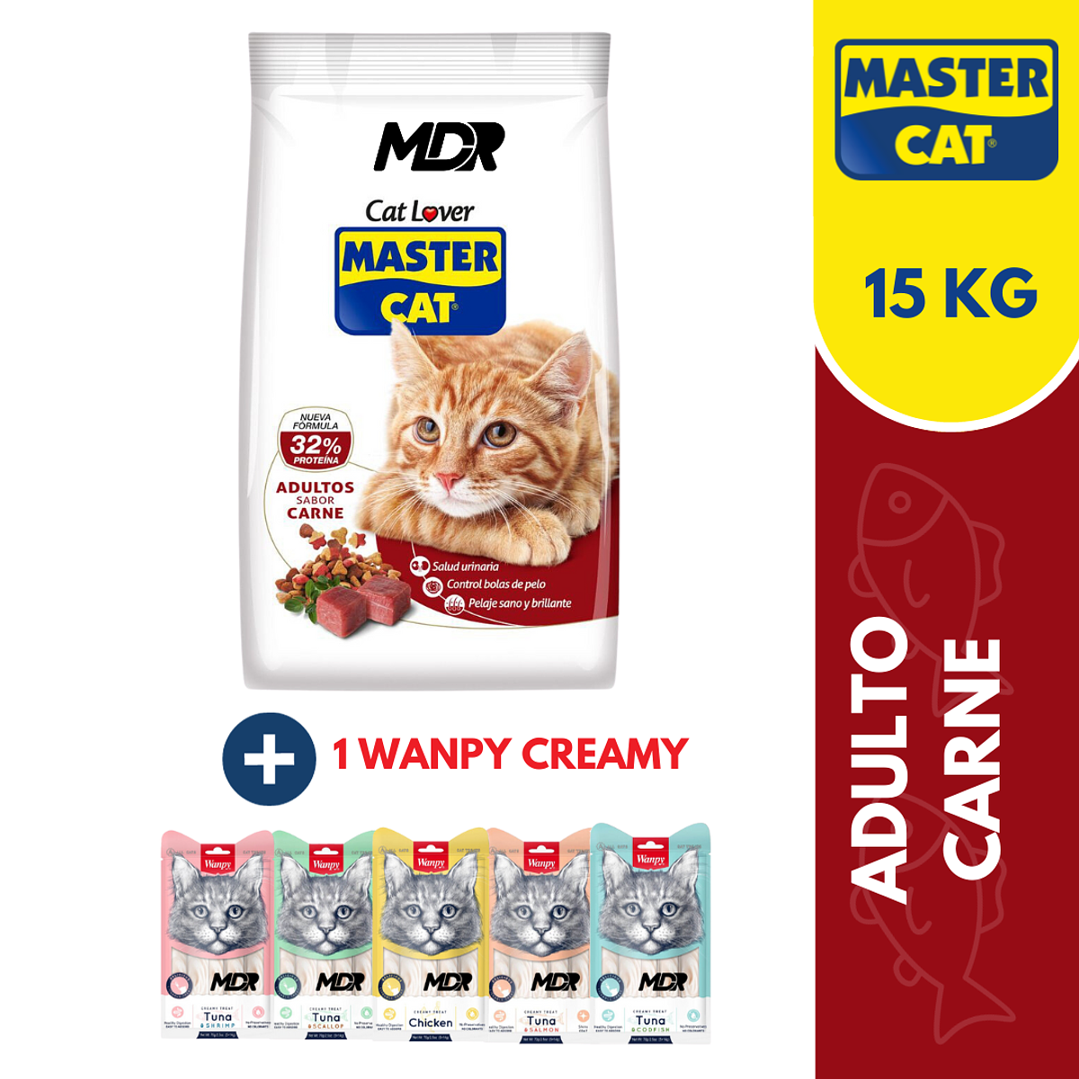 MASTER CAT ADULTO CARNE 8KG