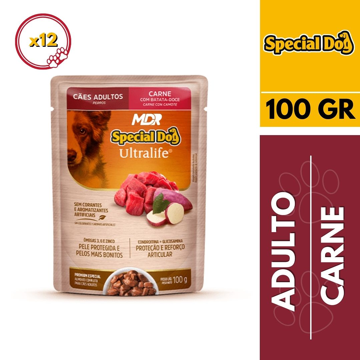 SPECIAL DOG SACHET ADULTO CARNE 100gr x12 UND
