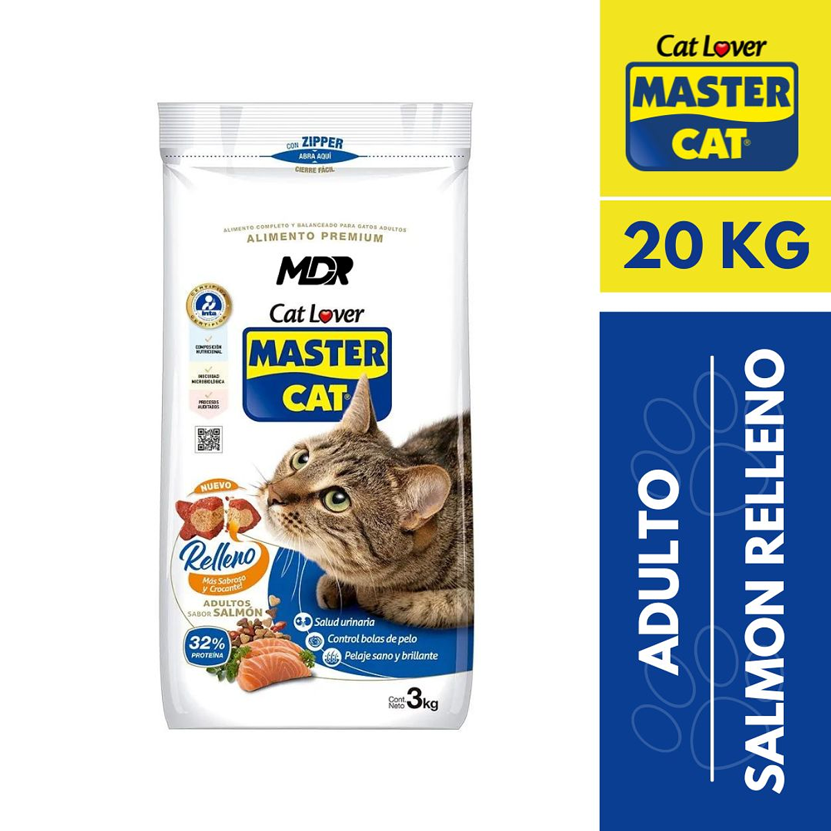 MASTER CAT ADULTO SALMON RELLENO 20KG