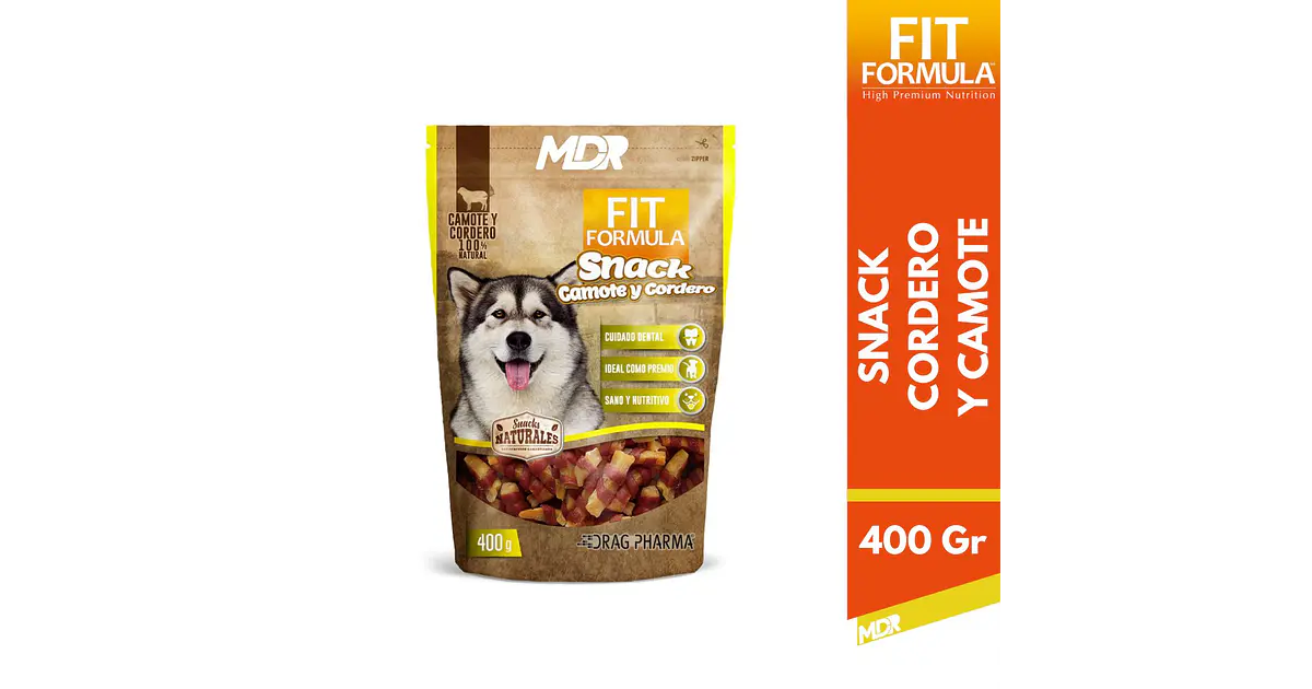 FIT FORMULA SNACK CAMOTE Y CORDERO 400 GR