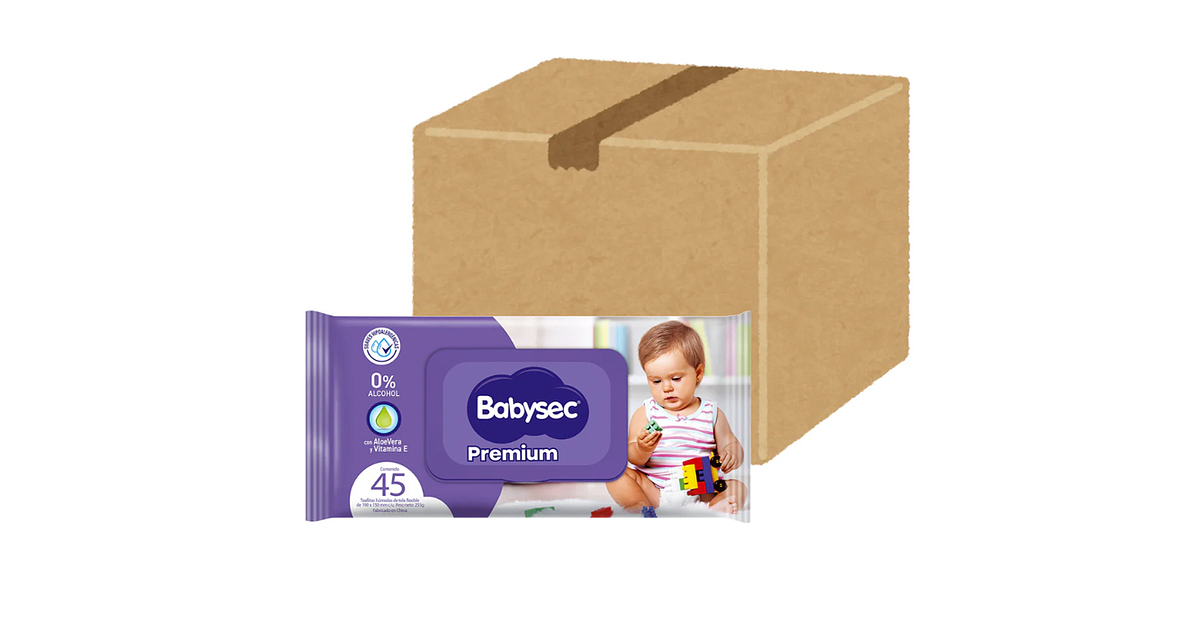 Toalla Humeda Babysec 45 (X20)