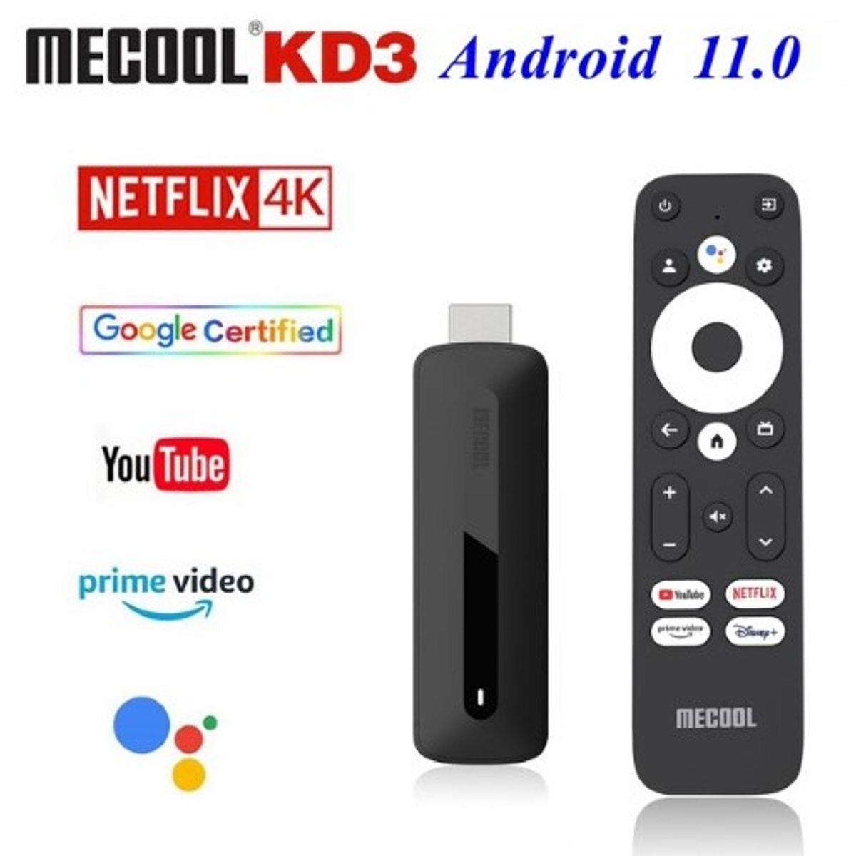 Mecool KD3 TV Stick 4K Negro