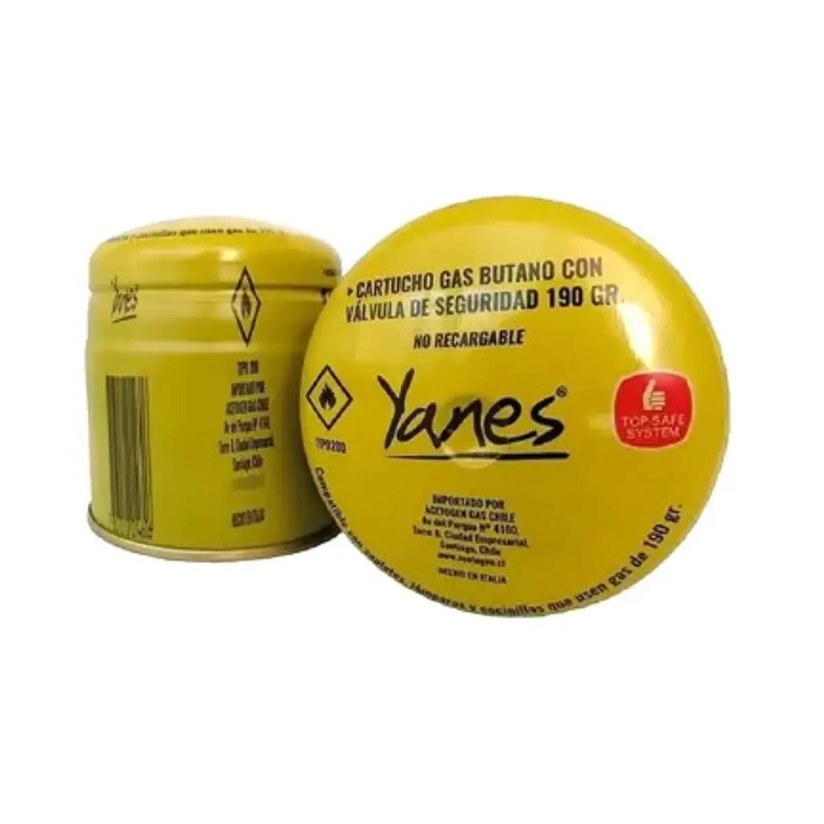 Gas Butano 190 Gramos, Pack de 18 Unidades