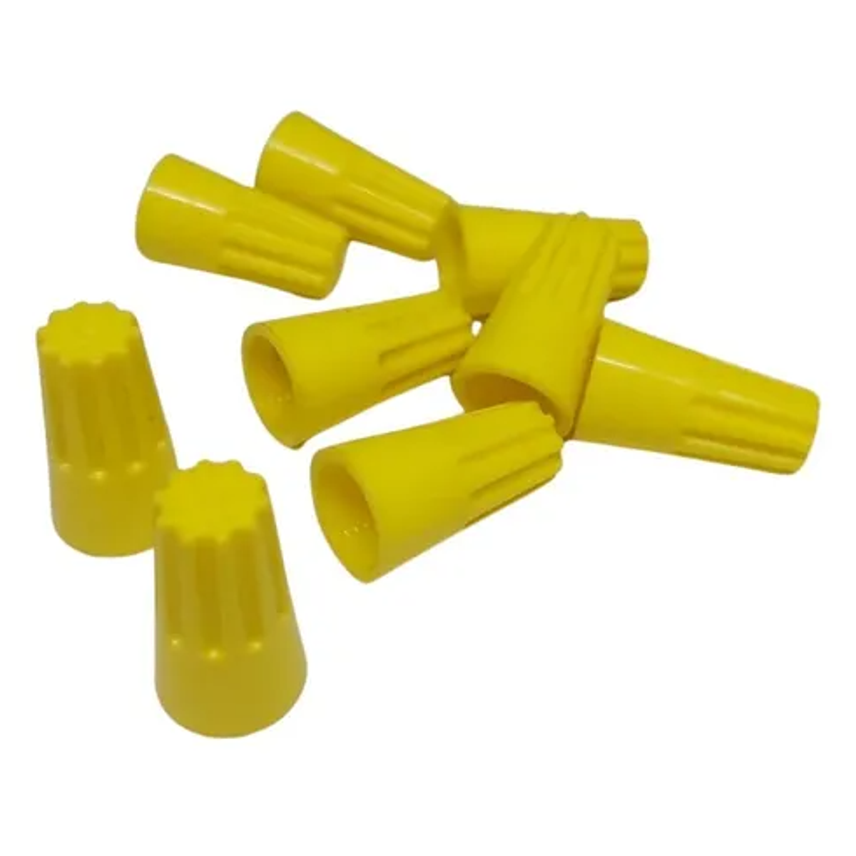 Conector Cónico Plastico Amarillo 33-P7 (Bolsa 100 Unidades)